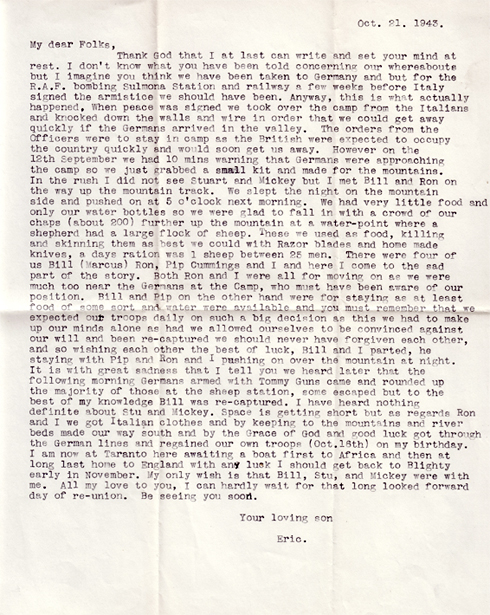 A Letter from Eric | Camp 59 Survivors