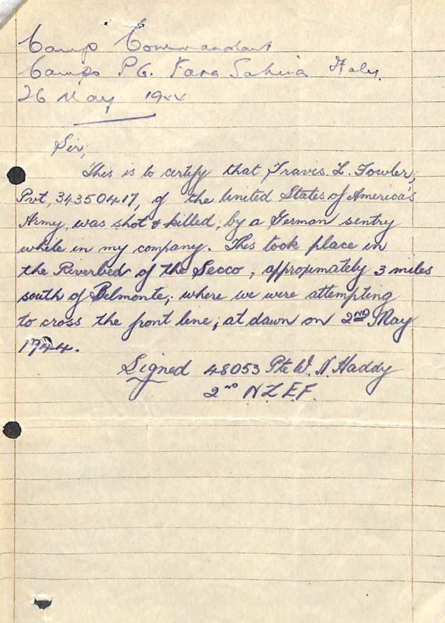 Travis Fowler—Nearly Home | Camp 59 Survivors